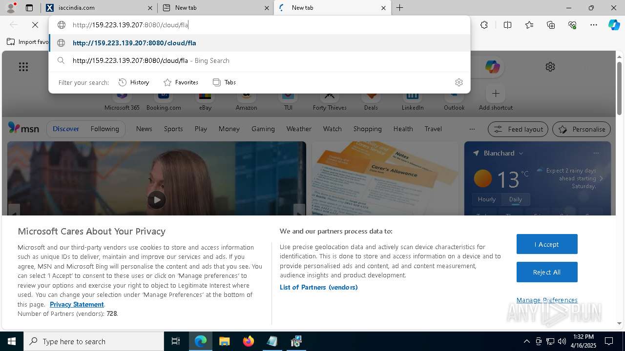 Analysis http://www.iaccindia.com Malicious activity - Interactive analysis ANY.RUN