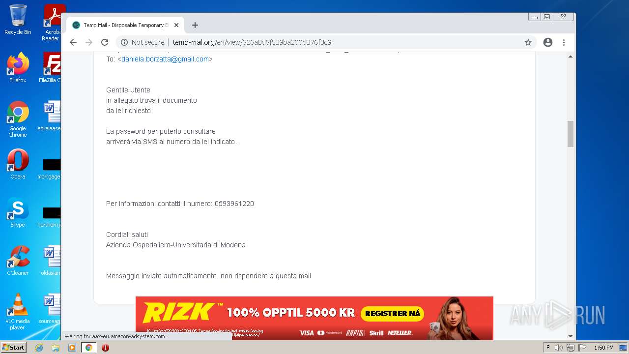 Malware analysis https://mail.google.com/mail/u/0?ui=2&ik=59b87a3c26&attid=0.1&permmsgid=msg-f ...