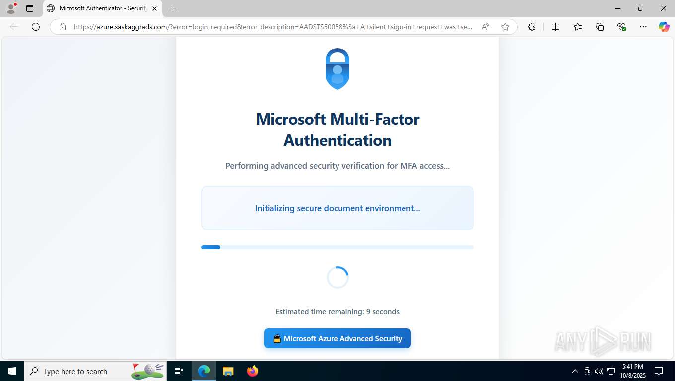 Malware analysis https://login.microsoftonline.com/organizations/oauth2/v2.0/authorize?client_id ...