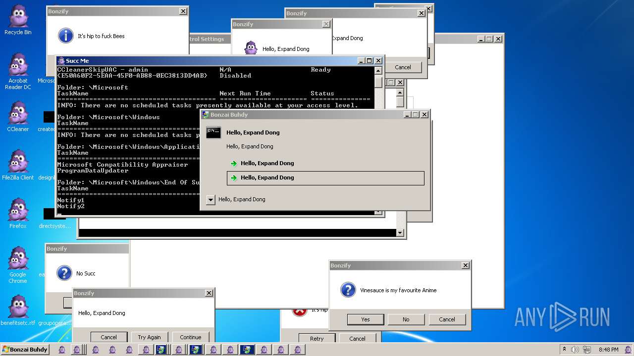 Malware Analysis Bonzify.exe Malicious Activity