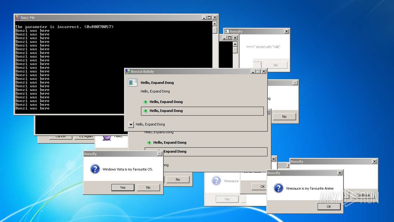 Malware Analysis Bonzify.exe Malicious Activity