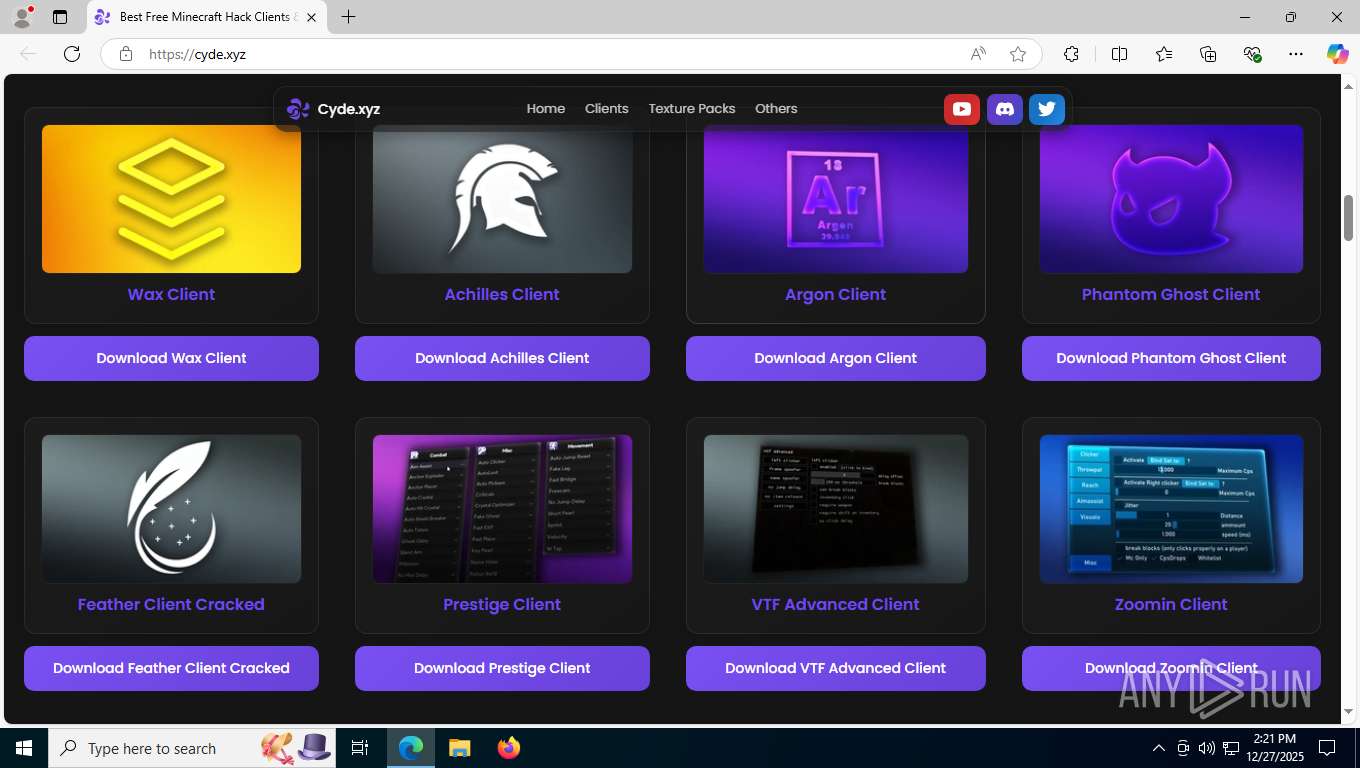Malware analysis cyde.xyz Malicious activity | ANY.RUN - Malware ...