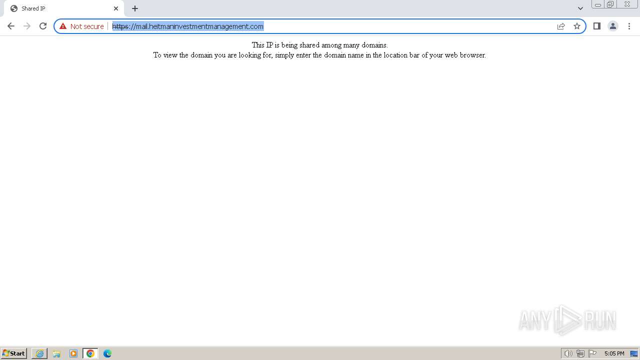 Analysis https://mail.heitmaninvestmentmanagement.com No threats detected - Interactive analysis ...