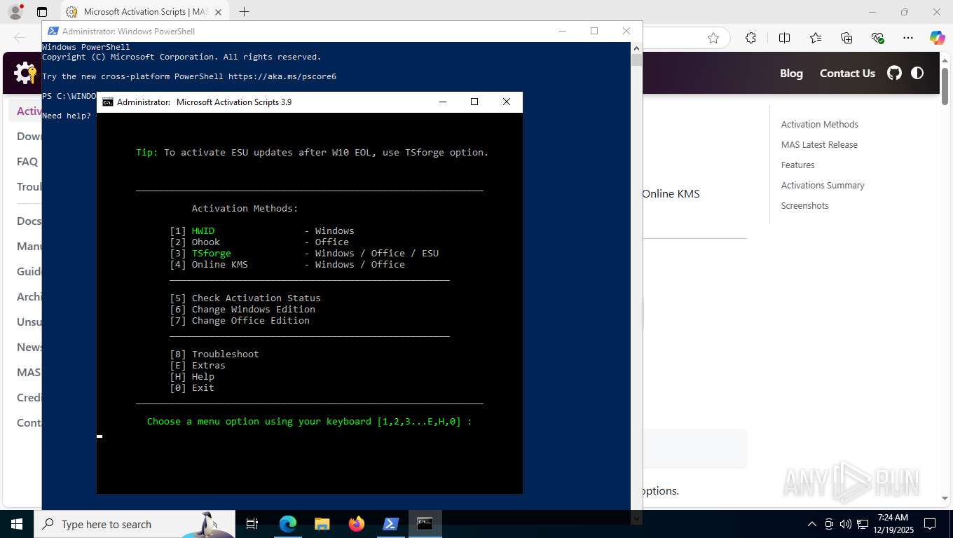Malware analysis https://massgrave.dev/ Malicious activity | ANY.RUN - Malware Sandbox Online