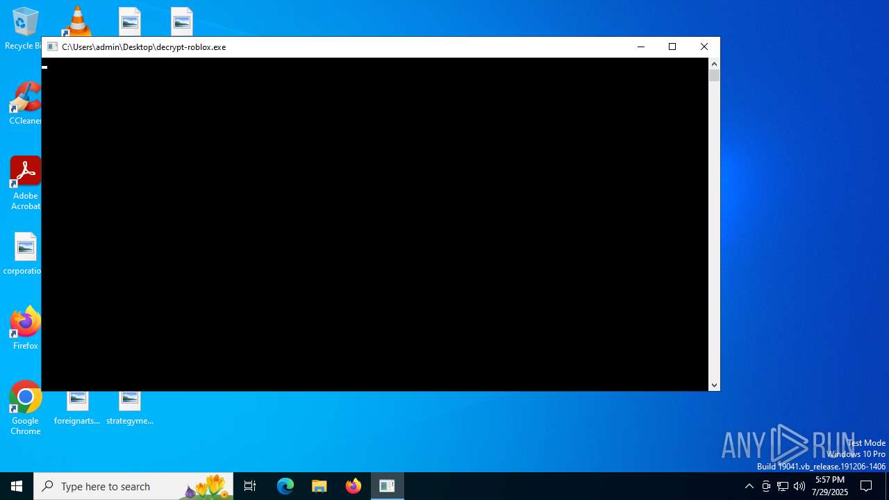Malware analysis decrypt-roblox.exe Malicious activity | ANY.RUN ...