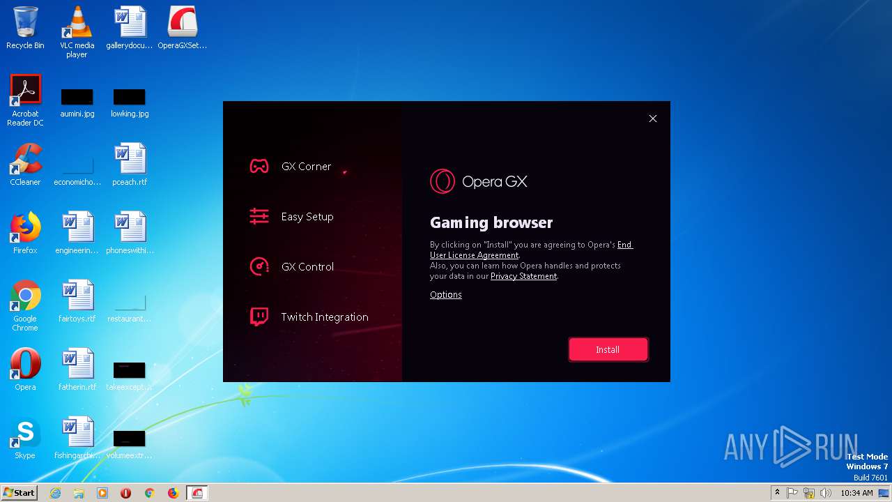 Malware Analysis Operagxsetup.exe Malicious Activity