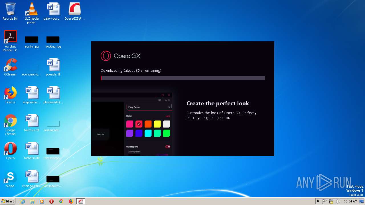 Malware Analysis Operagxsetup.exe Malicious Activity