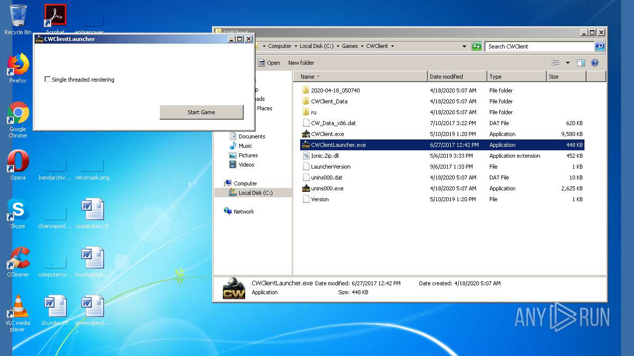 Malware analysis CWClient_Install.exe Malicious activity | ANY.RUN - Malware Sandbox Online