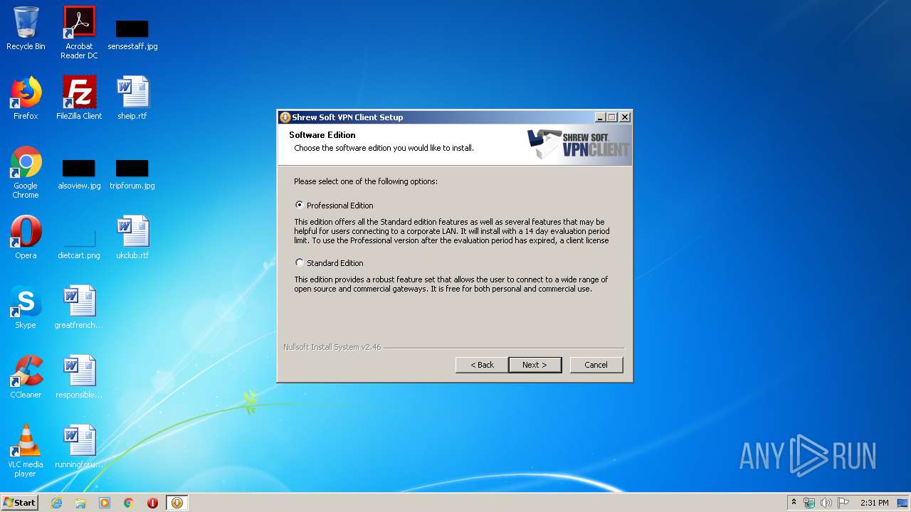 Malware analysis vpn-client-2.2.2-release.exe Malicious activity | ANY ...
