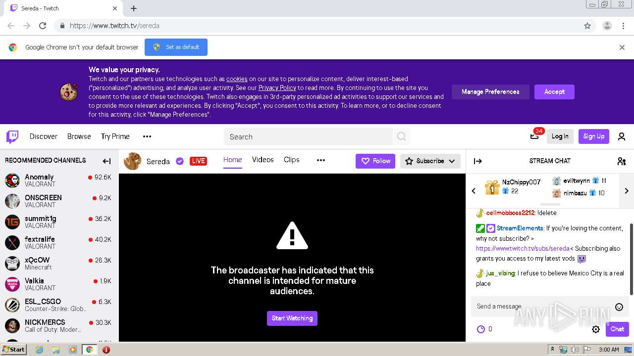 Malware analysis https://www.twitch.tv/sereda Malicious activity | ANY ...