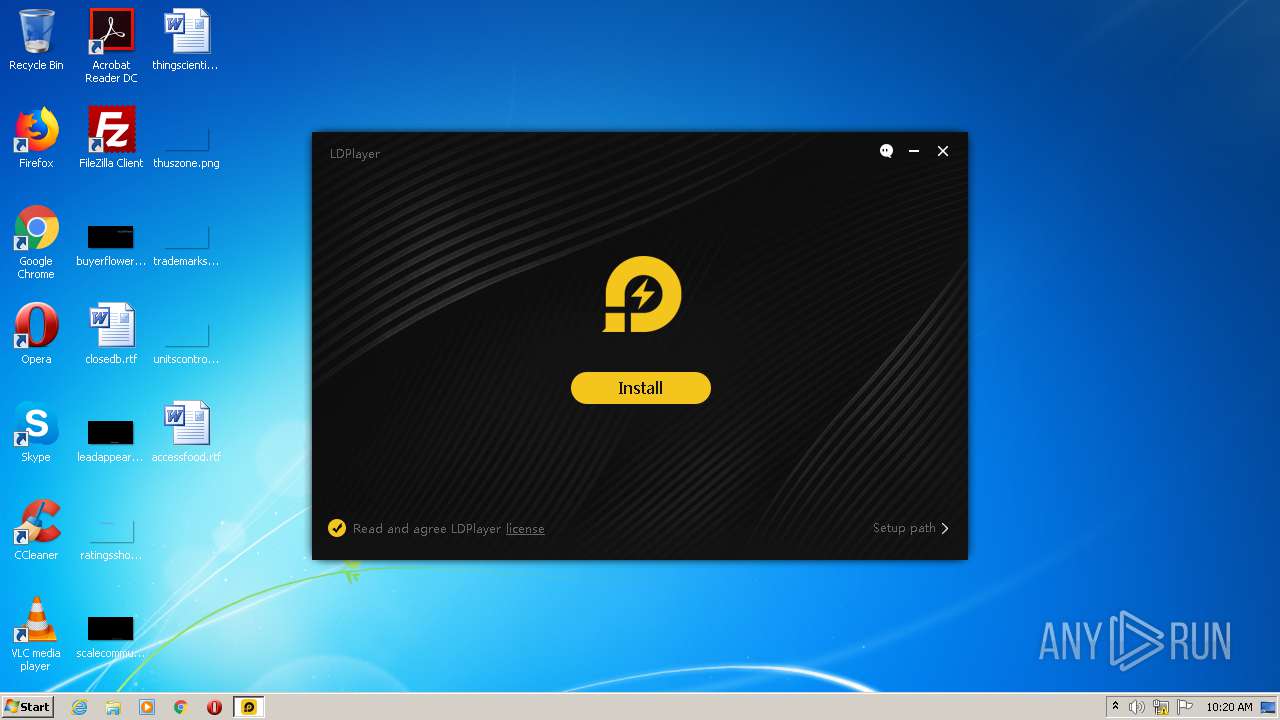 Analysis LDPlayer4_ens_3060_ld.exe (MD5: B048F0720AC98ACA35418ADD78D08A22) Suspicious activity ...