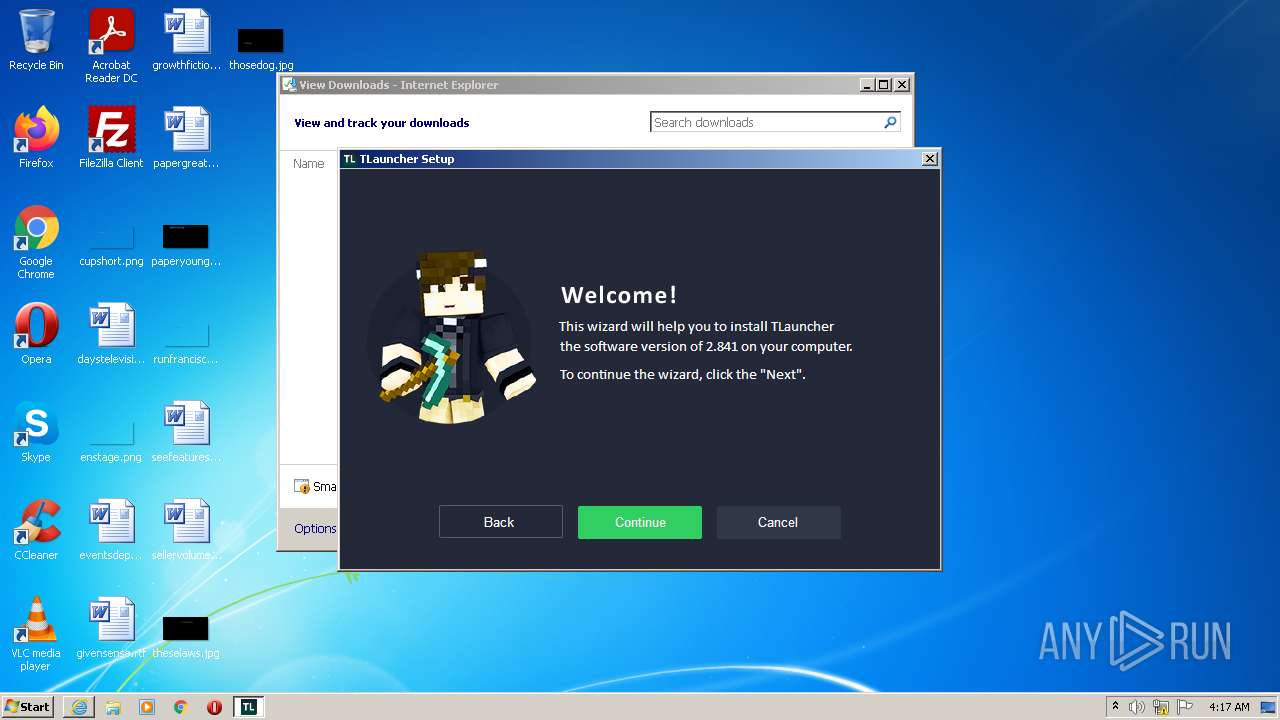 Malware analysis https://tlauncher.org/installer Malicious activity ...