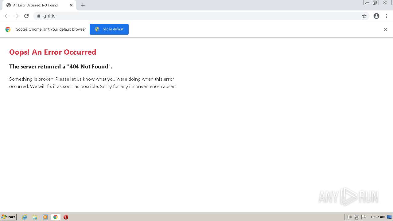Malware analysis https://glnk.io Malicious activity | ANY.RUN - Malware Sandbox Online