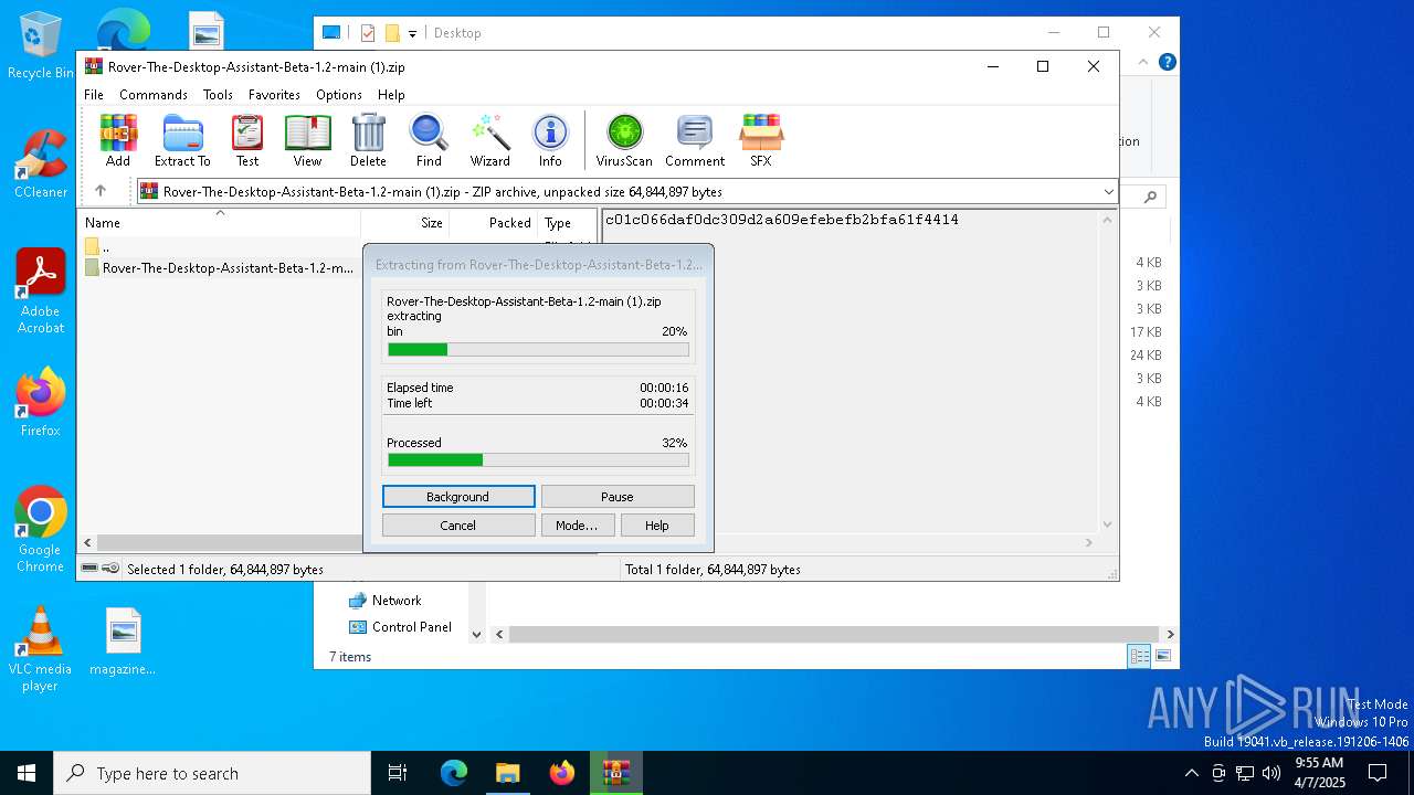 Malware analysis https://github.com/MalwareStudio/Rover-The-Desktop-Assistant-Beta-1.2 Malicious ...