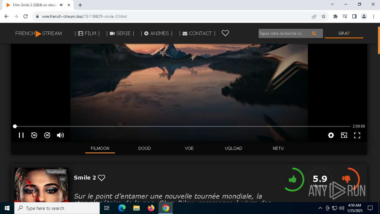 Malware analysis https://vvw.french-stream.bio Malicious activity | ANY.RUN - Malware Sandbox Online