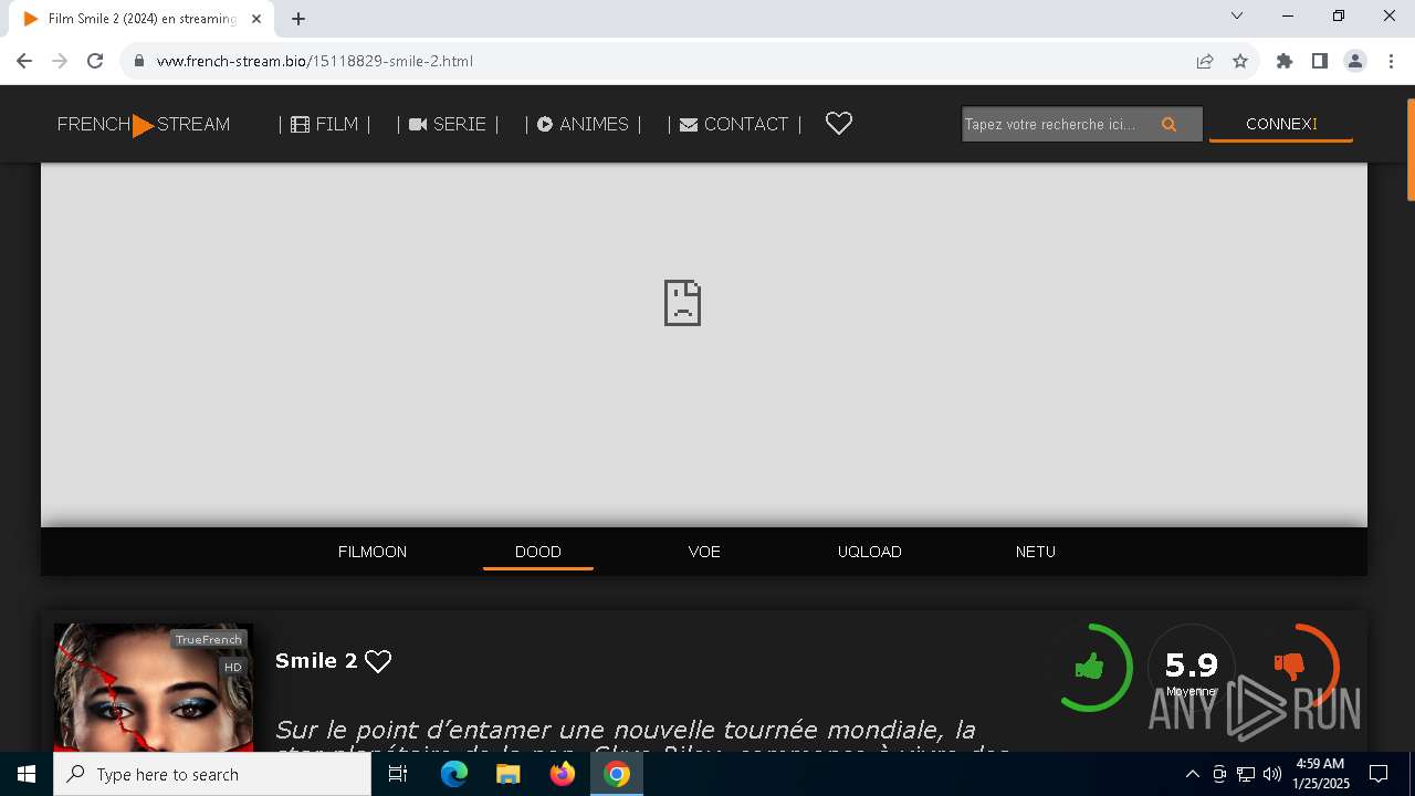 Malware analysis https://vvw.french-stream.bio Malicious activity | ANY.RUN - Malware Sandbox Online