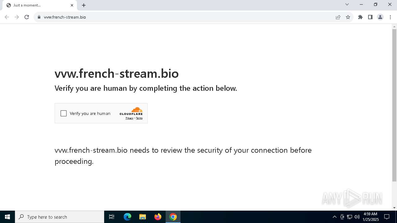 Malware analysis https://vvw.french-stream.bio Malicious activity | ANY.RUN - Malware Sandbox Online