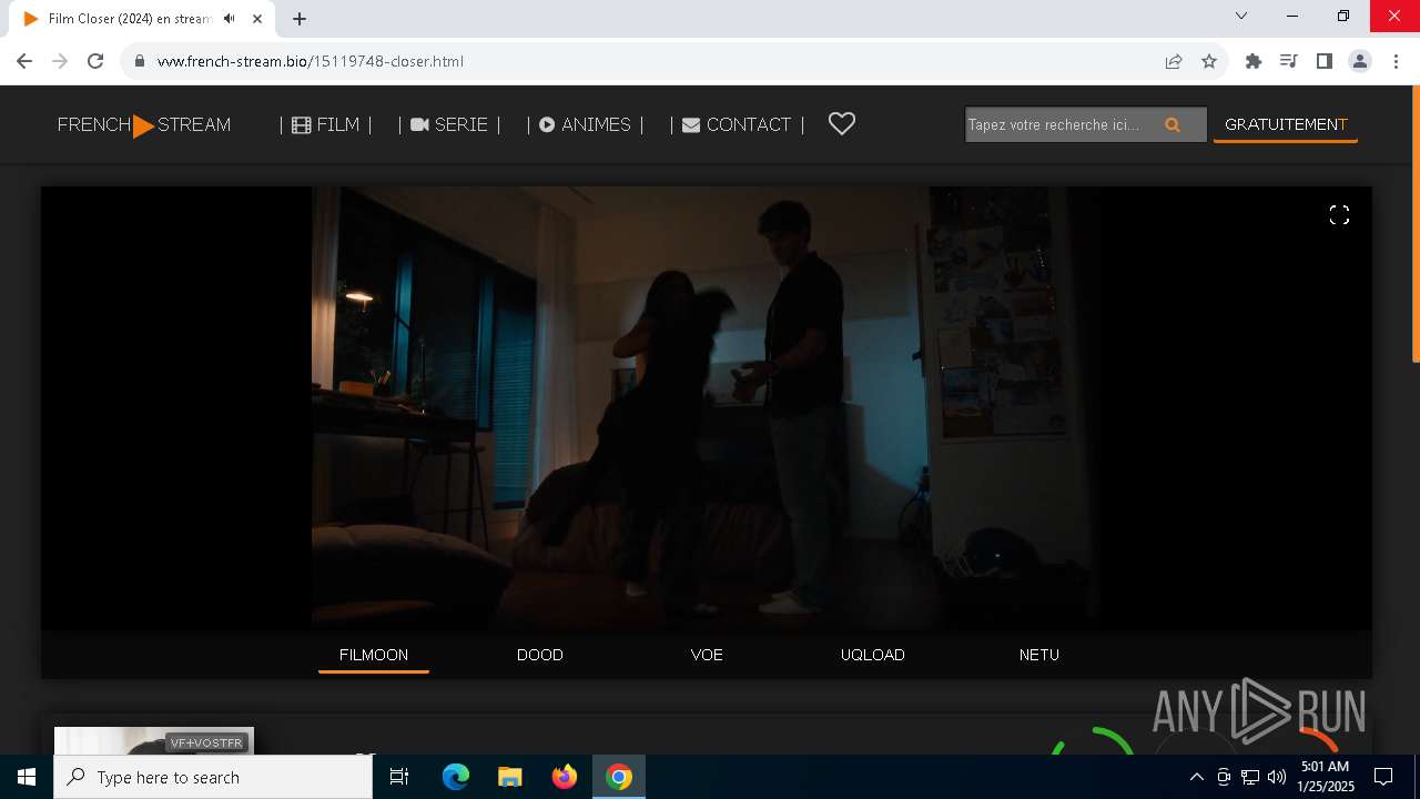 Malware analysis https://vvw.french-stream.bio Malicious activity | ANY.RUN - Malware Sandbox Online