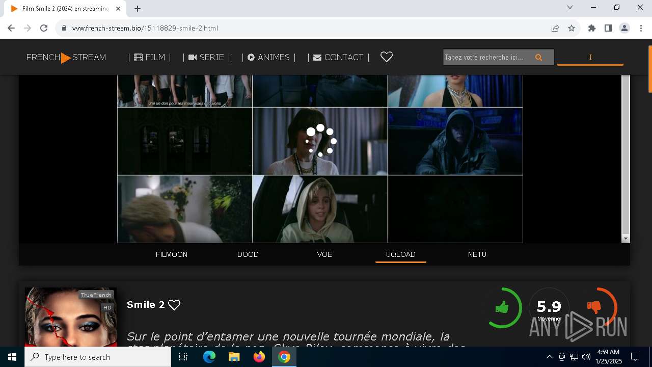 Malware analysis https://vvw.french-stream.bio Malicious activity | ANY.RUN - Malware Sandbox Online
