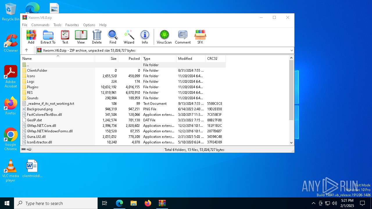 Malware analysis https://github.com/HexShifter0/Xworm-V6.0/releases Malicious activity | ANY.RUN ...