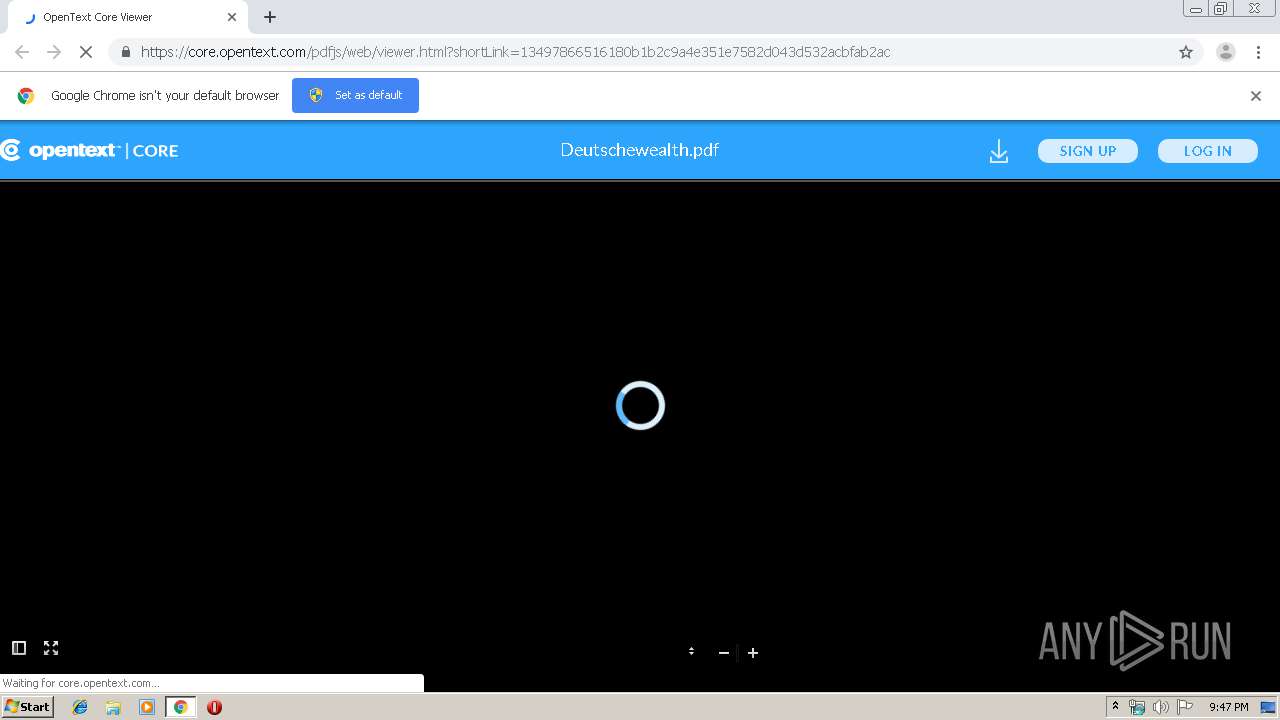 Malware analysis https://core.opentext.com/pdfjs/web/viewer.html ...