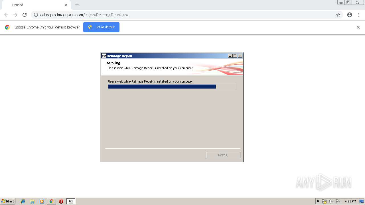 Malware Analysis Http: Cdnrep.reimageplus.com Rqj Ns Reimagerepair.exe