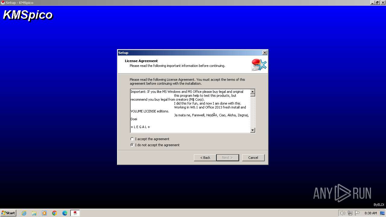 Malware analysis KMSpico_setup.exe Malicious activity | ANY.RUN - Malware Sandbox Online
