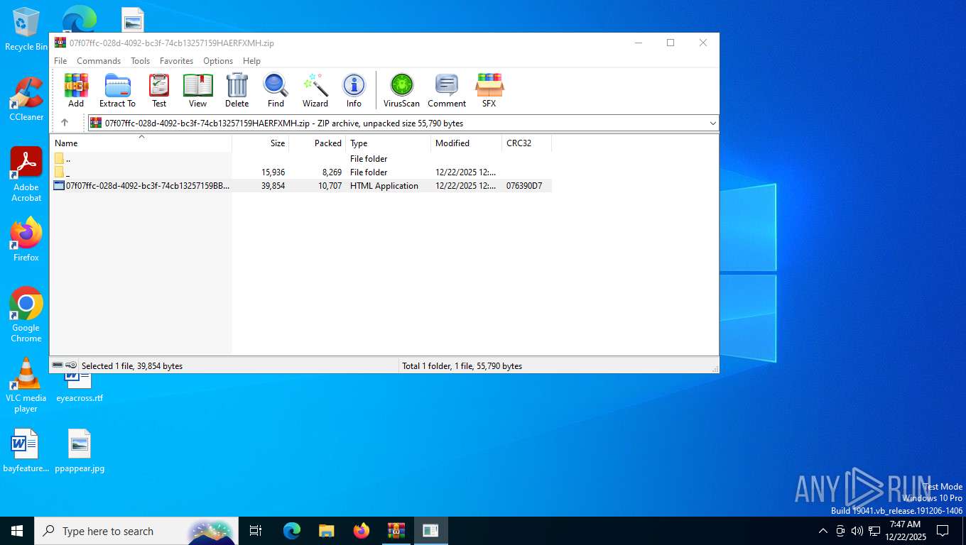 Malware analysis 07f07ffc-028d-4092-bc3f-74cb13257159HAERFXMH.zip ...