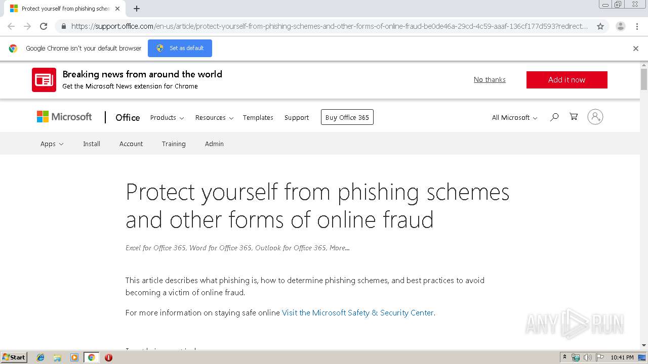 Malware analysis http://aka.ms/LearnAboutSenderIdentification No ...