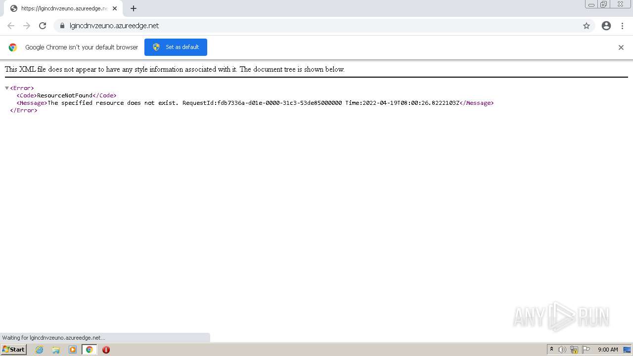 Malware Analysis Https: Lgincdnvzeuno.azureedge.net Malicious