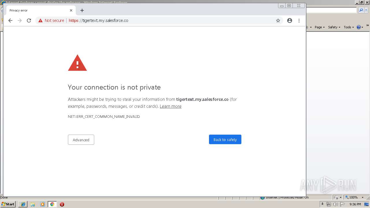 Malware analysis https://tigertext.my.salesforce.com/servlet/servlet ...