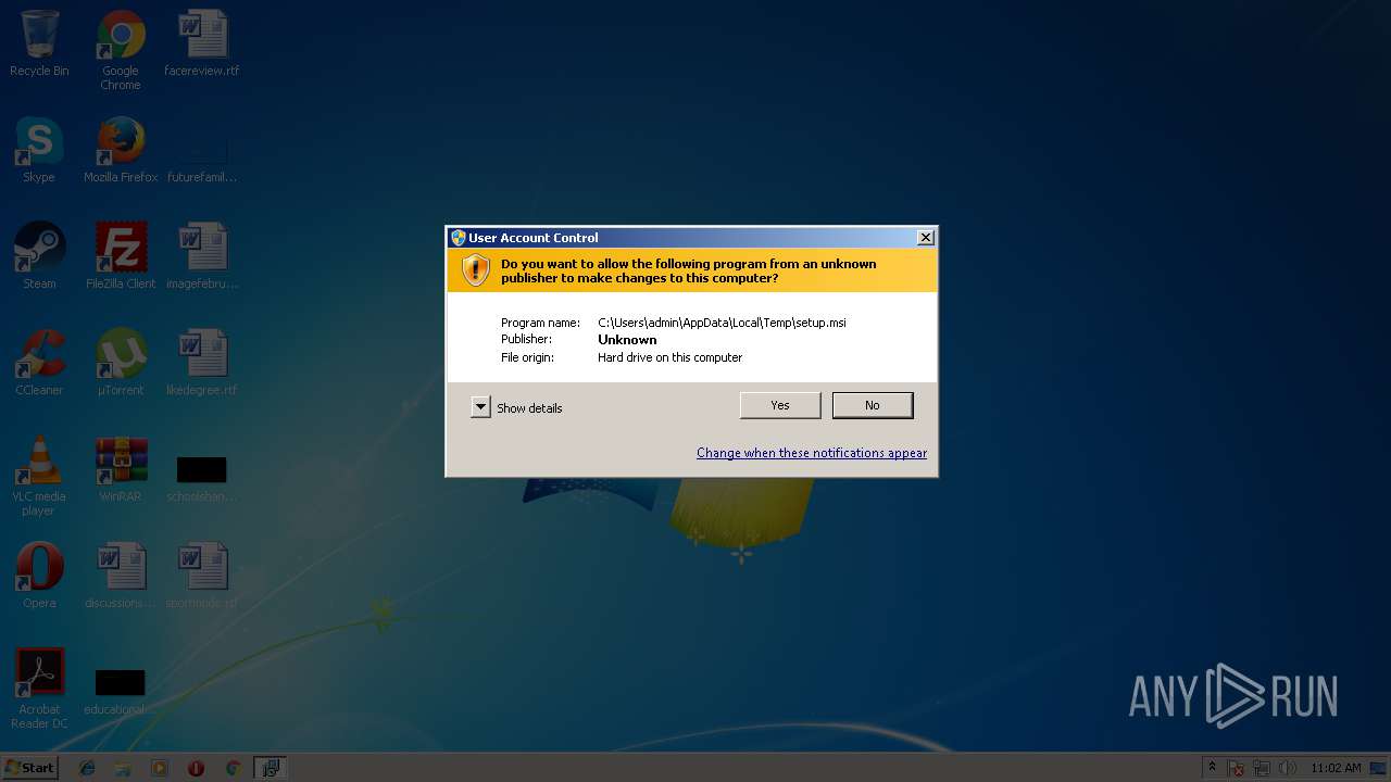 Malware Analysis 146889822.exe Malicious Activity
