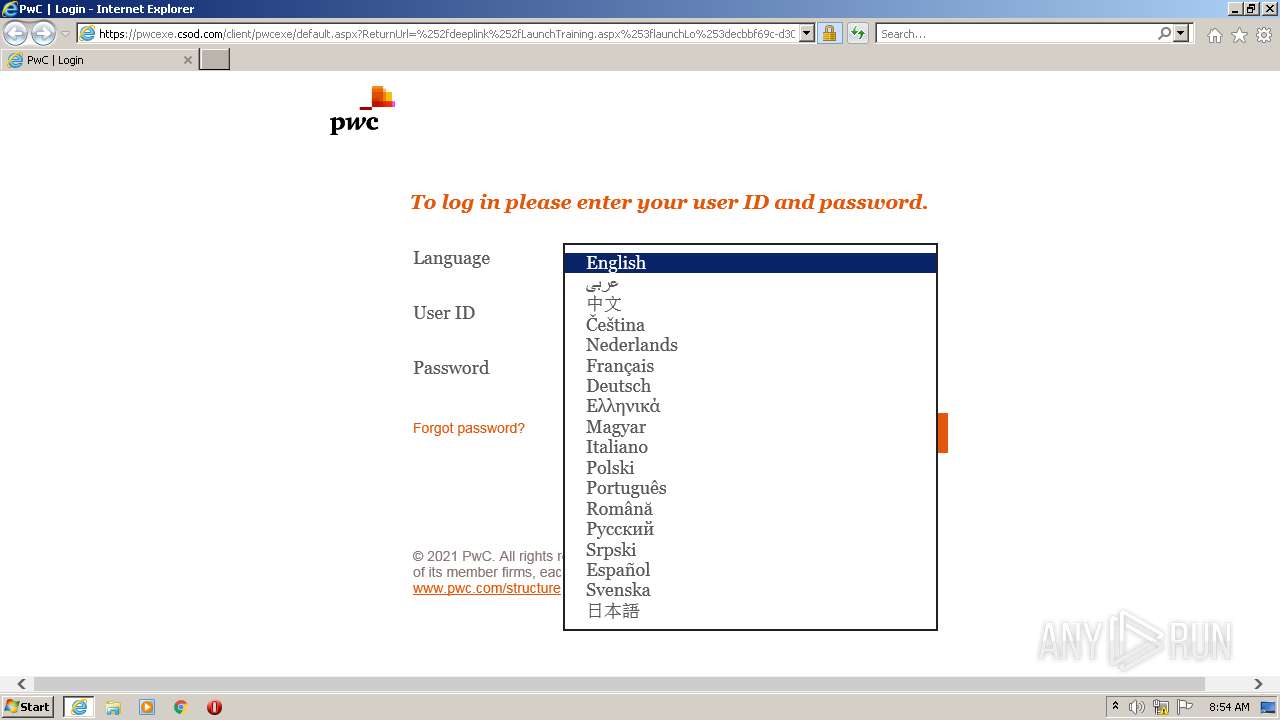 Malware analysis https://pwcexe.csod.com/client/pwcexe/default.aspx?ReturnUrl=%252fdeeplink ...