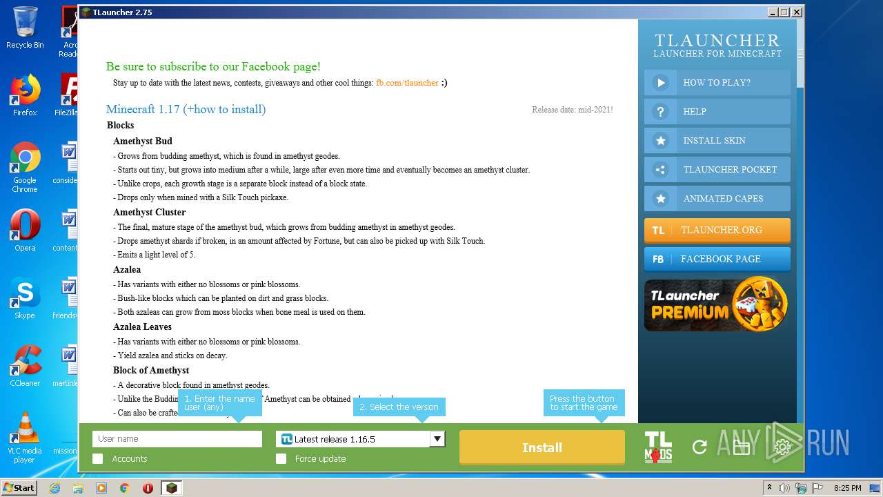 Analysis https://tlauncher.org/installer Malicious activity ...