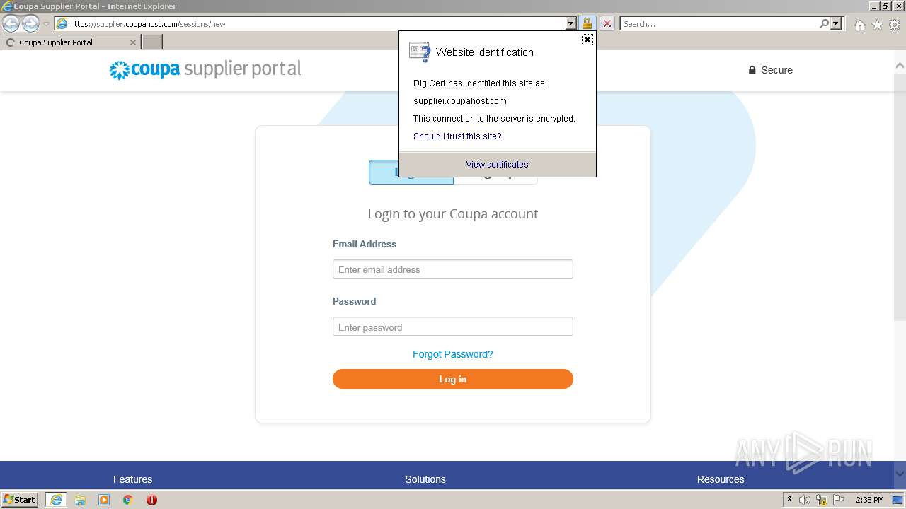 Malware analysis https://supplier.coupahost.com/notification ...