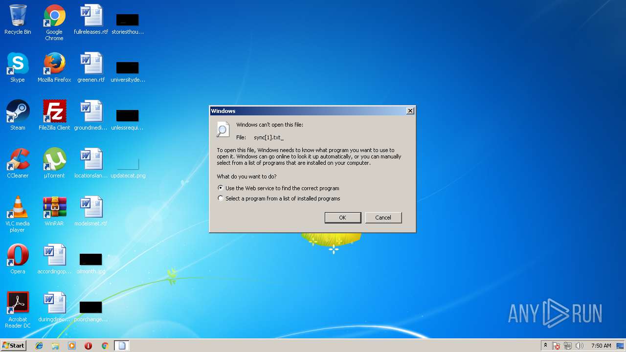 Malware Analysis Sync[1] Txt No Threats Detected Any Run Malware