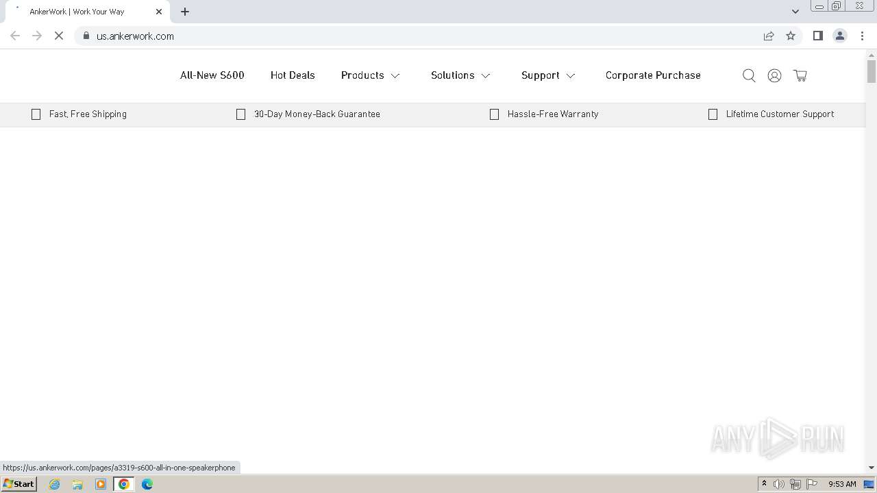 Malware analysis https://us.ankerwork.com/ Malicious activity | ANY.RUN ...