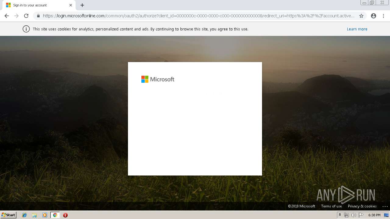 Malware analysis https://account.activedirectory.windowsazure.com/applications ...