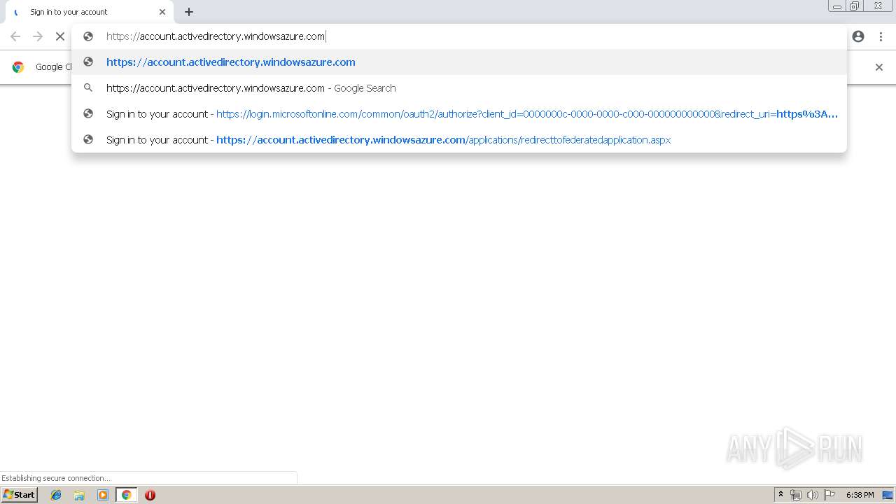Malware analysis https://account.activedirectory.windowsazure.com/applications ...