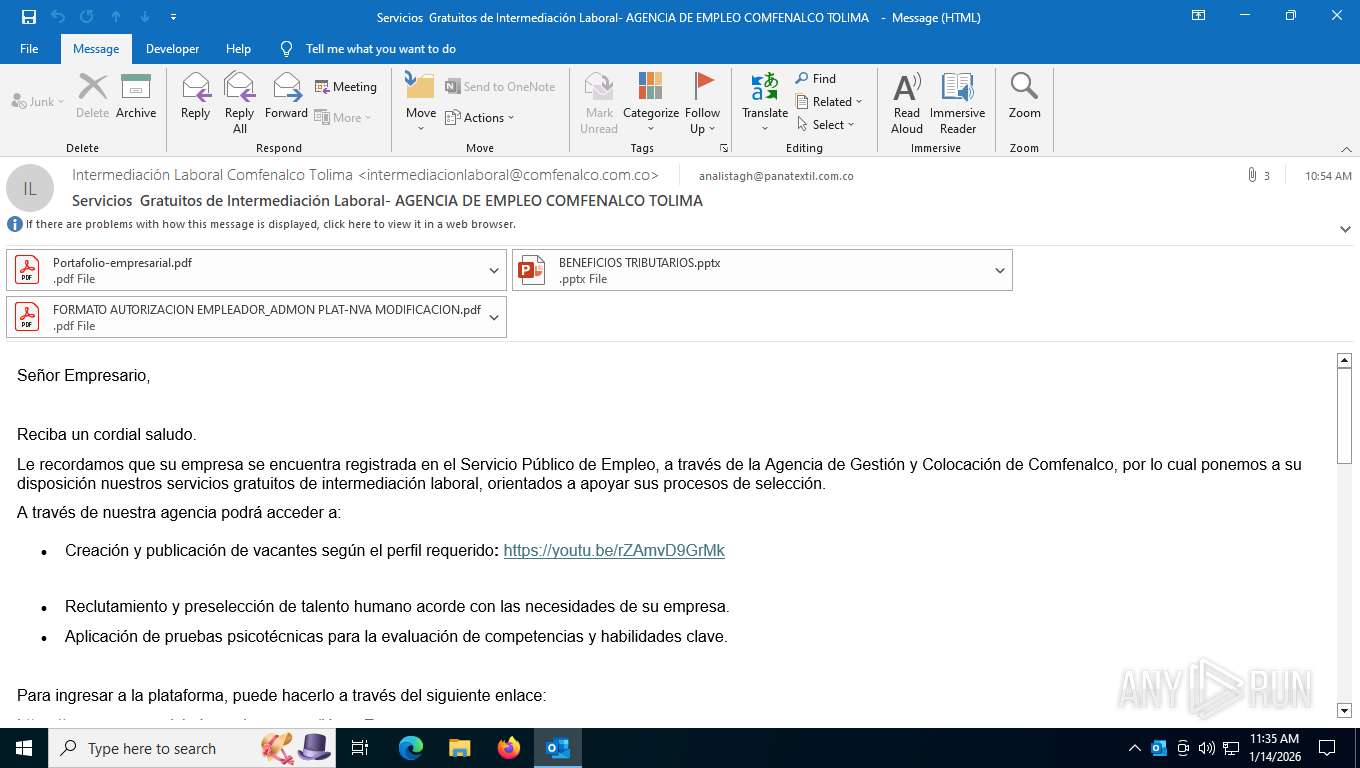 Malware analysis Servicios Gratuitos de Intermediación Laboral- AGENCIA ...