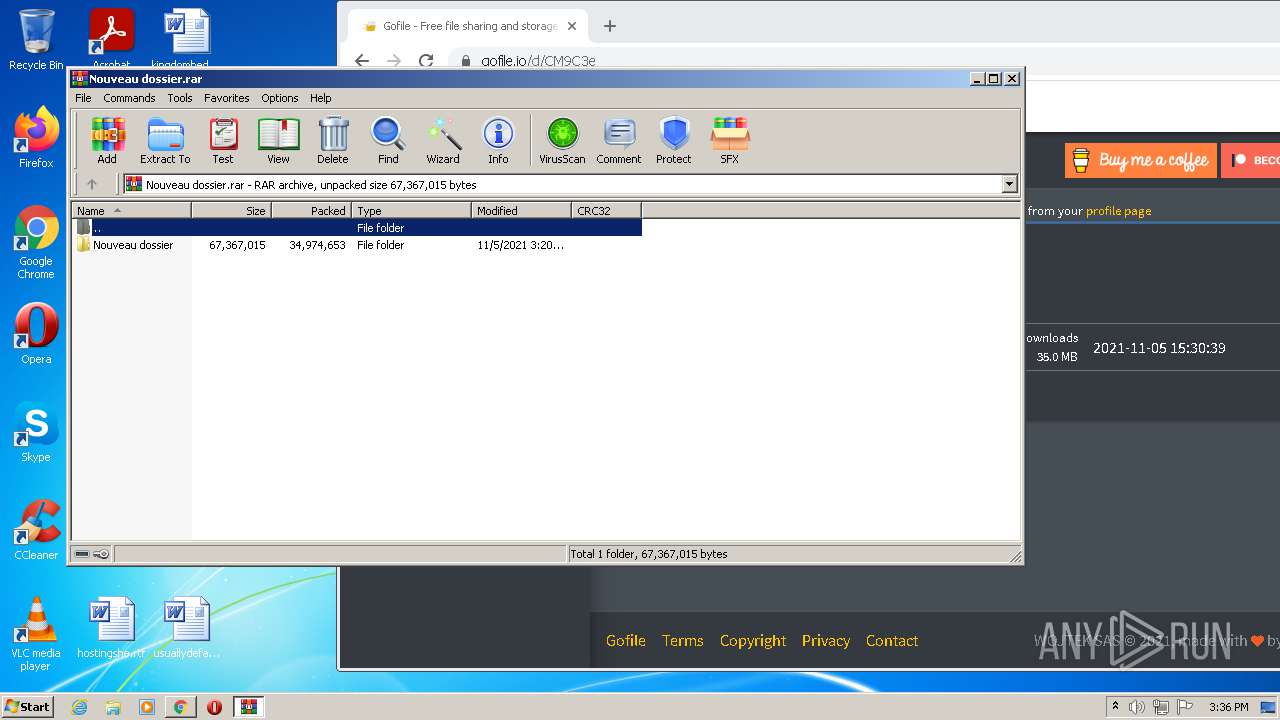 Malware analysis https://gofile.io/d/CM9C3e Malicious activity | ANY.RUN - Malware Sandbox Online