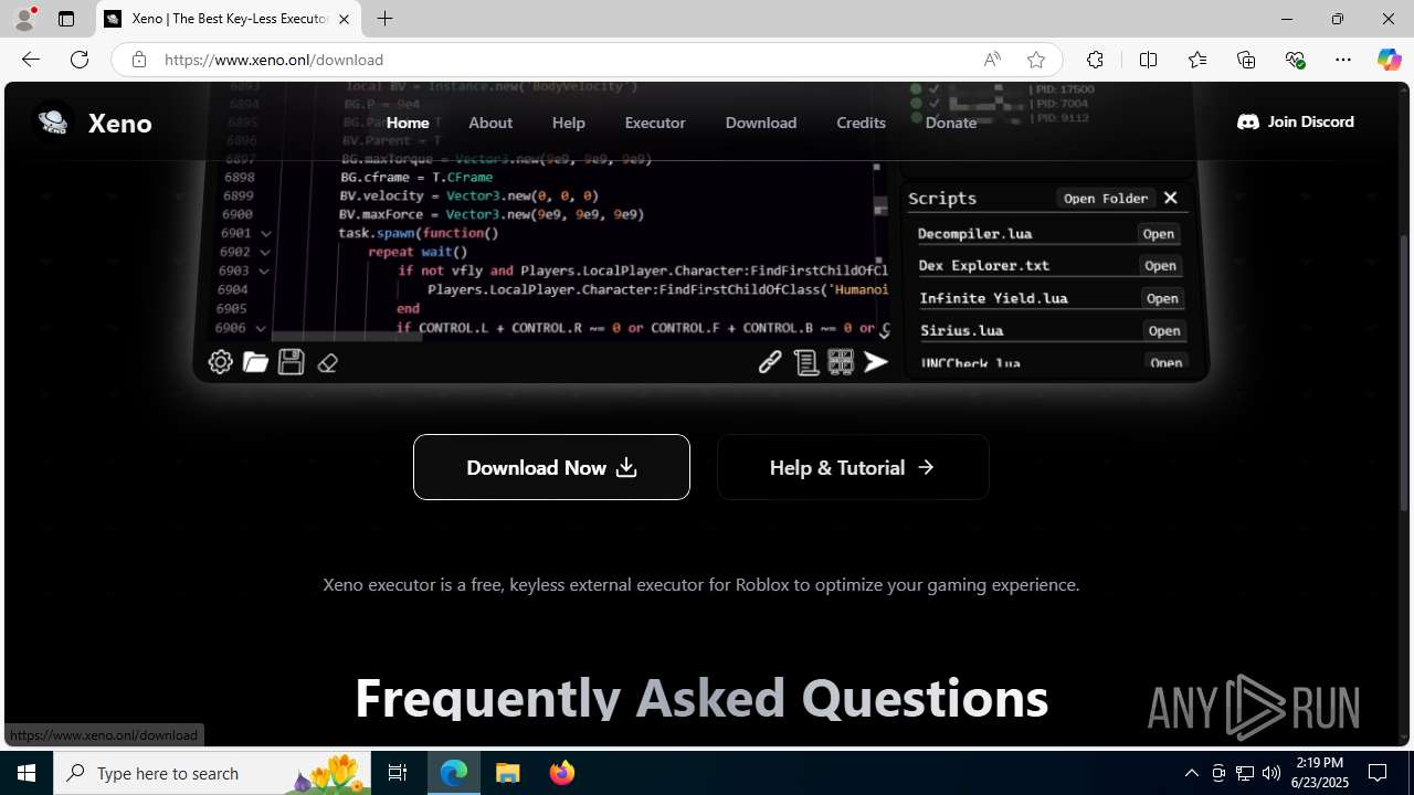 Malware analysis xeno.onl Malicious activity | ANY.RUN - Malware ...