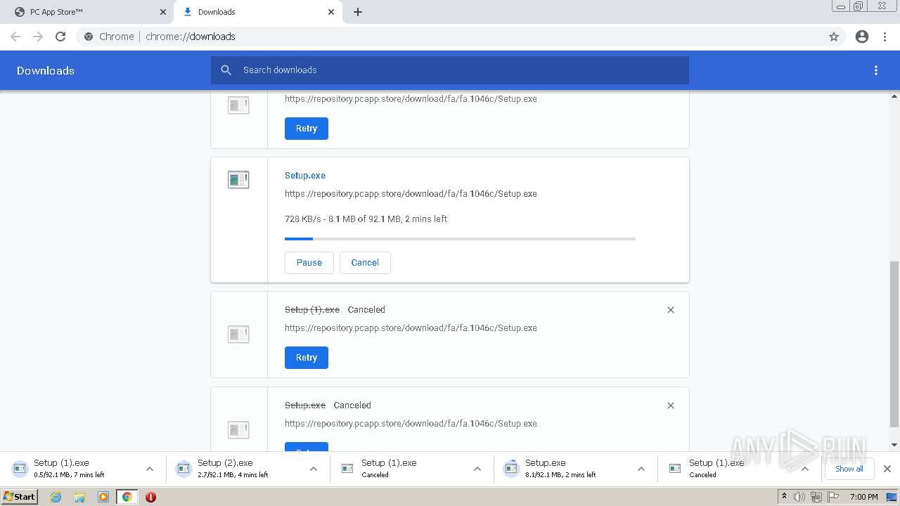 Malware analysis https://pcapp.store Malicious activity | ANY.RUN ...