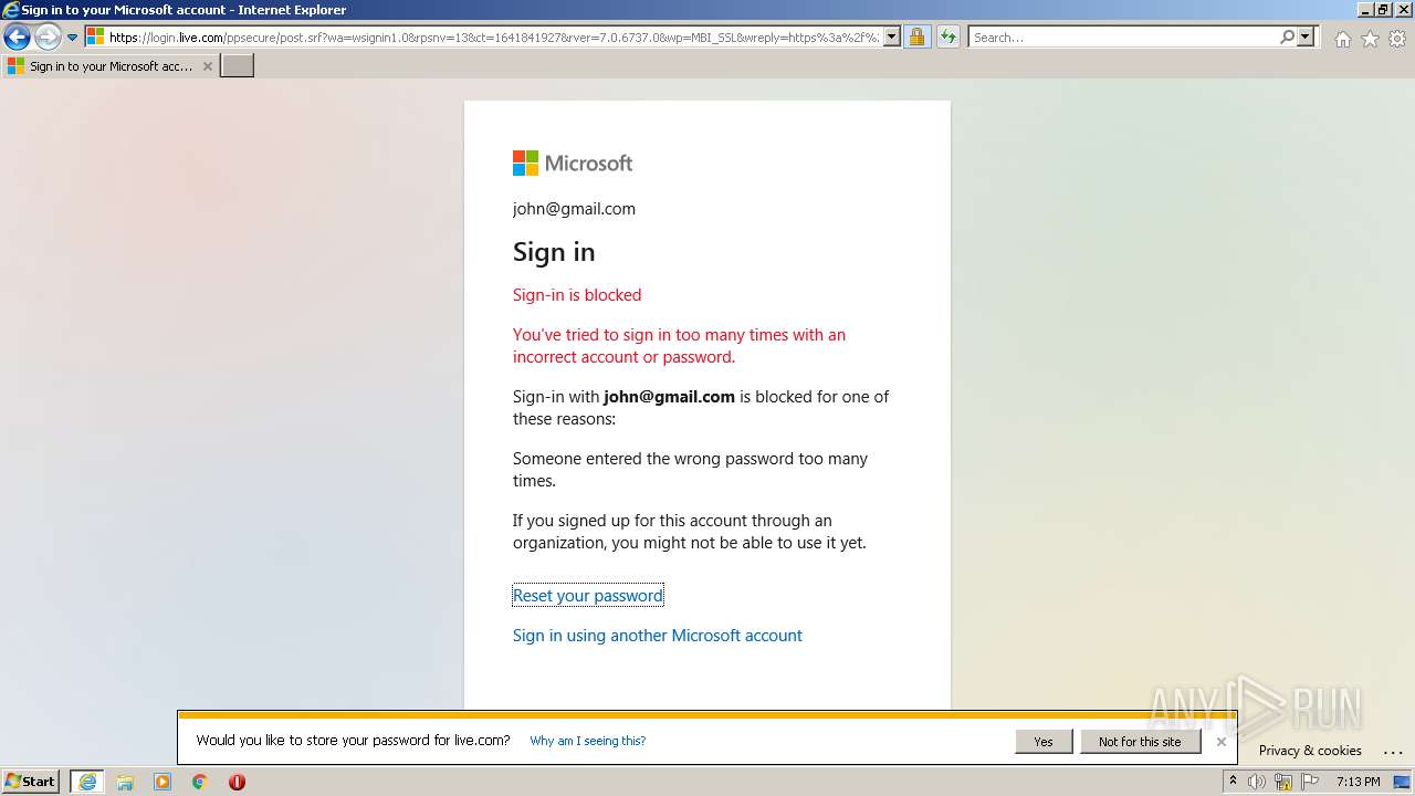 Malware analysis https://can01.safelinks.protection.outlook.com/?url=https%3A%2F%2Foutlook ...