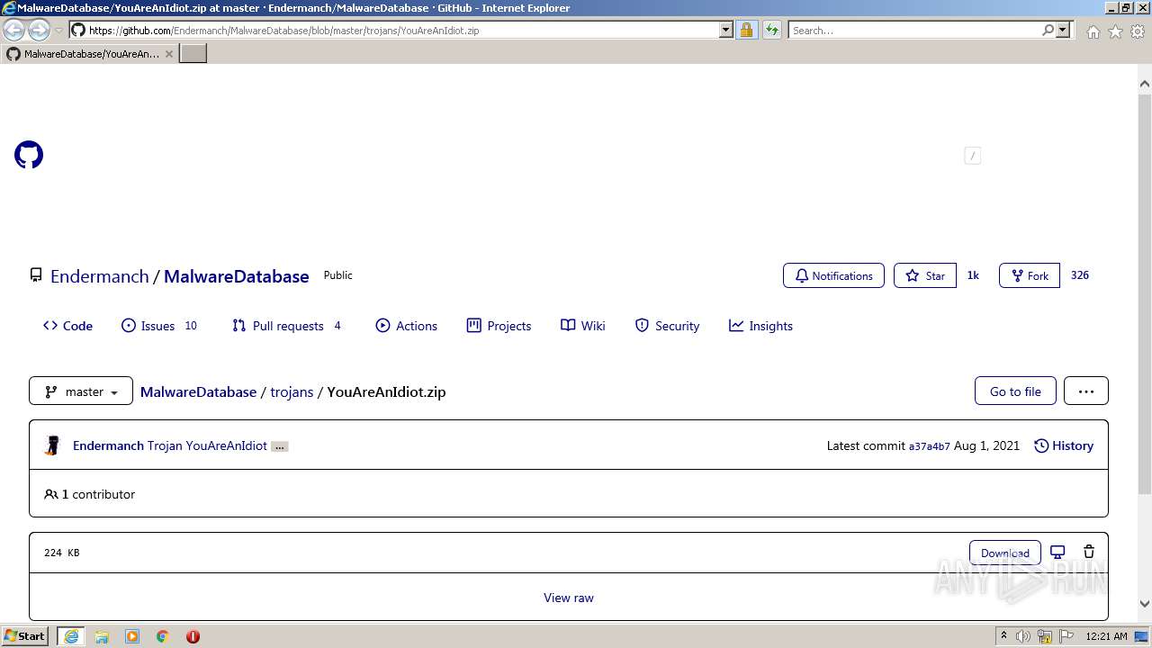 Malware analysis https://github.com/Endermanch/MalwareDatabase/tree ...