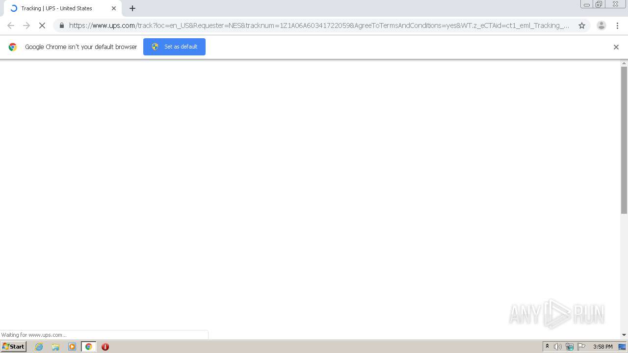 Malware analysis https://www.ups.com/track?loc=en_US&Requester=NES&tracknum=1Z1A06A60341722059 ...