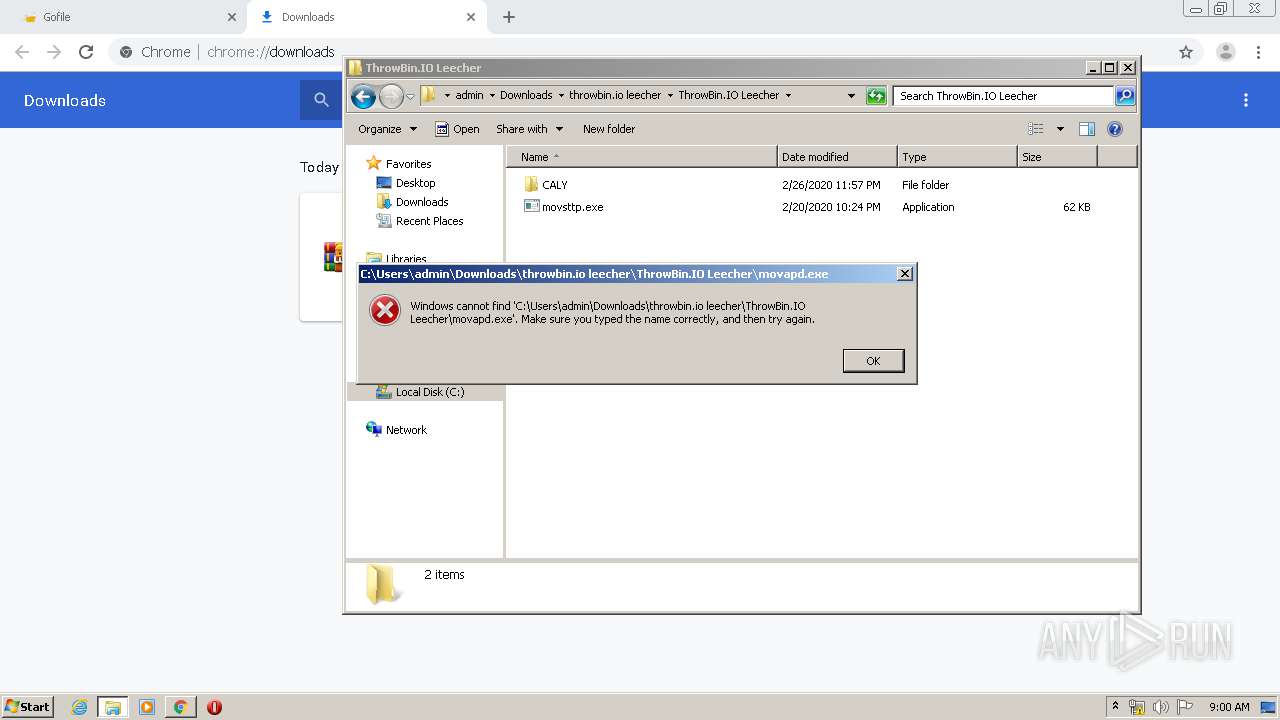 Malware analysis https://gofile.io/d/EC8Iqg Malicious activity | ANY.RUN - Malware Sandbox Online