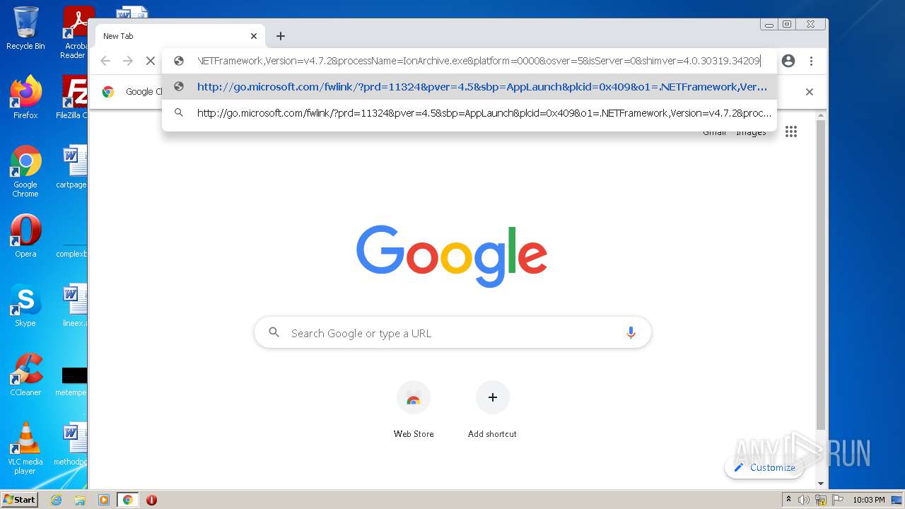 Analysis ION_A 1.0.0.1 Setup.exe (MD5: AD3B2C820AE0E048B133528401242A3E) Malicious activity ...