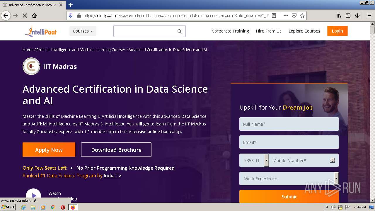 Malware analysis https://www.analyticsinsight.net/top-biggest-data-science-conferences-to-attend ...